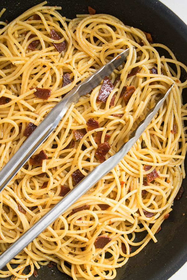 Bacon Pasta {Quick & Easy} - OnePotRecipes