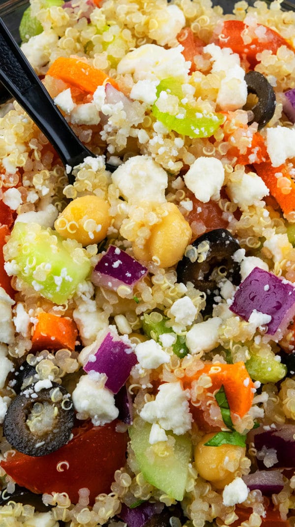 Mediterranean Quinoa Salad (One Bowl) | One Pot Recipes