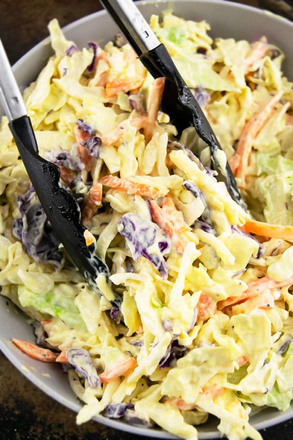 Creamy Coleslaw (One Bowl) | One Pot Recipes